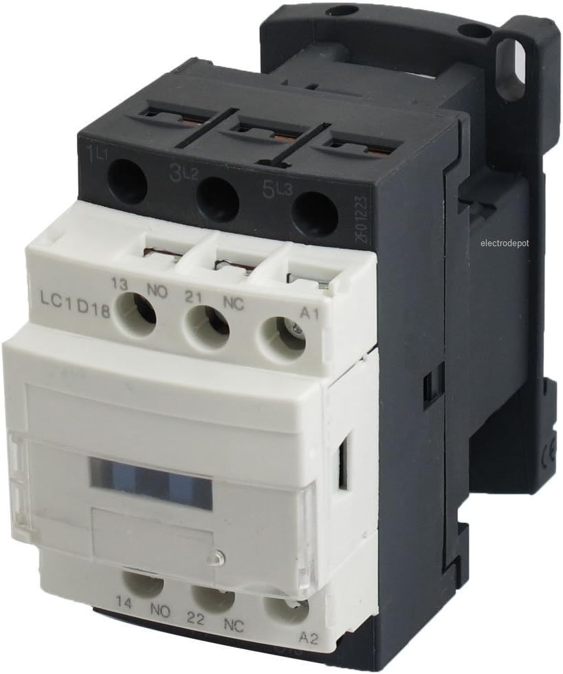 Amazon.com: 30A AC IEC Magnetic Contactor 3 Poles, Auxiliary Contact NO ...