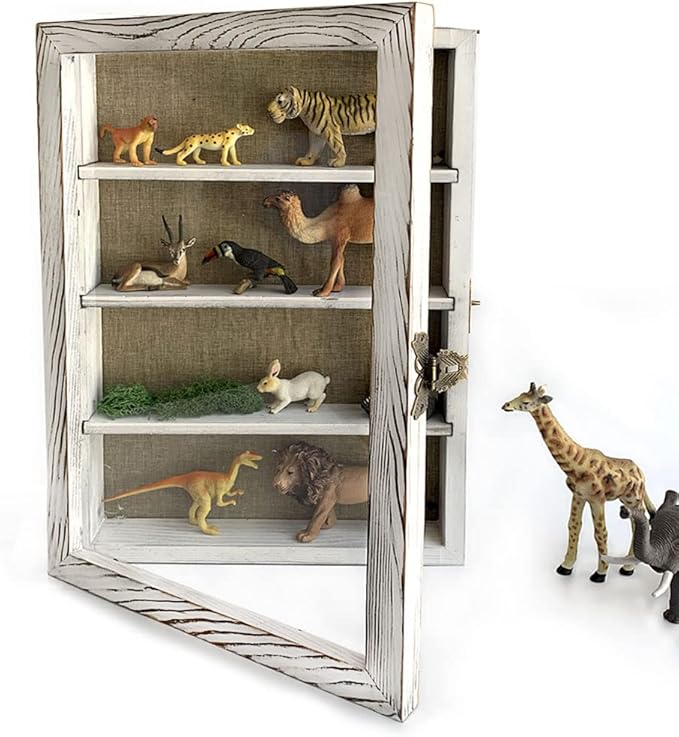 Amazon.com - Large Shadow Box with Shelves, 11x16 Wooden Shadow Box ...