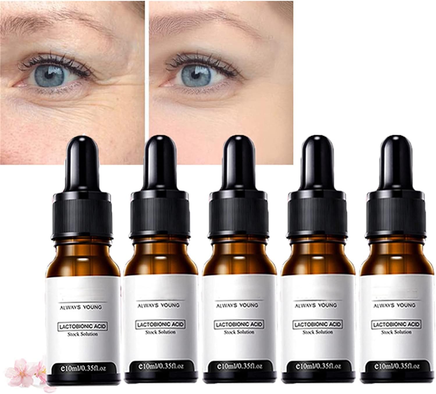 Amazon.com: Lactobionic Acid Essence, Face Shrink Pores Serum Oil ...