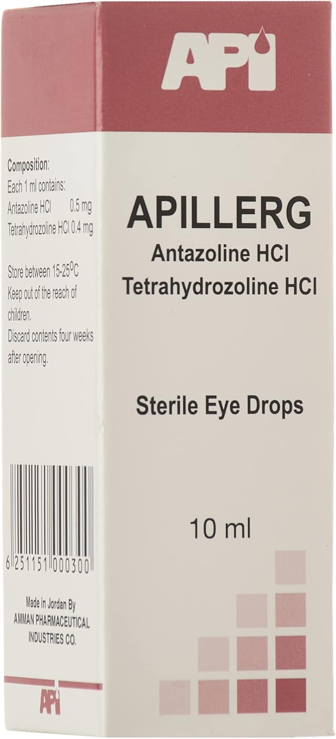 Apillerg Sterile Eye Drops 10 ml : Buy Online at Best Price in KSA ...