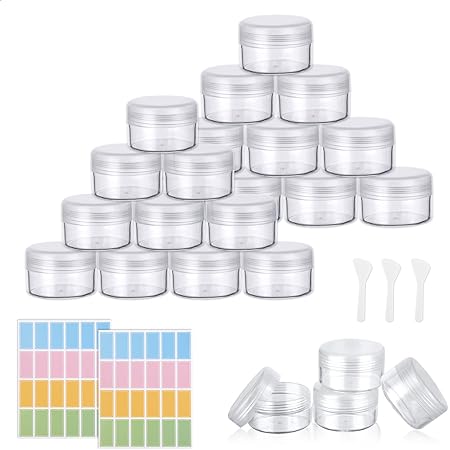 VEUWOLM 30 Pcs 15ml Pots Cosmétiques Vide Petit Pots Cosmétiques Bocaux ...