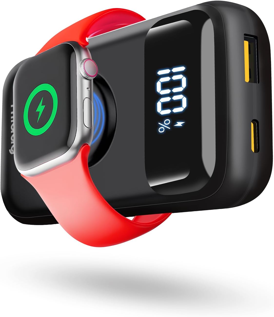 Amazon.com: Galeces 3000mAh Mini Portable Charger for Apple Watch,Fast ...