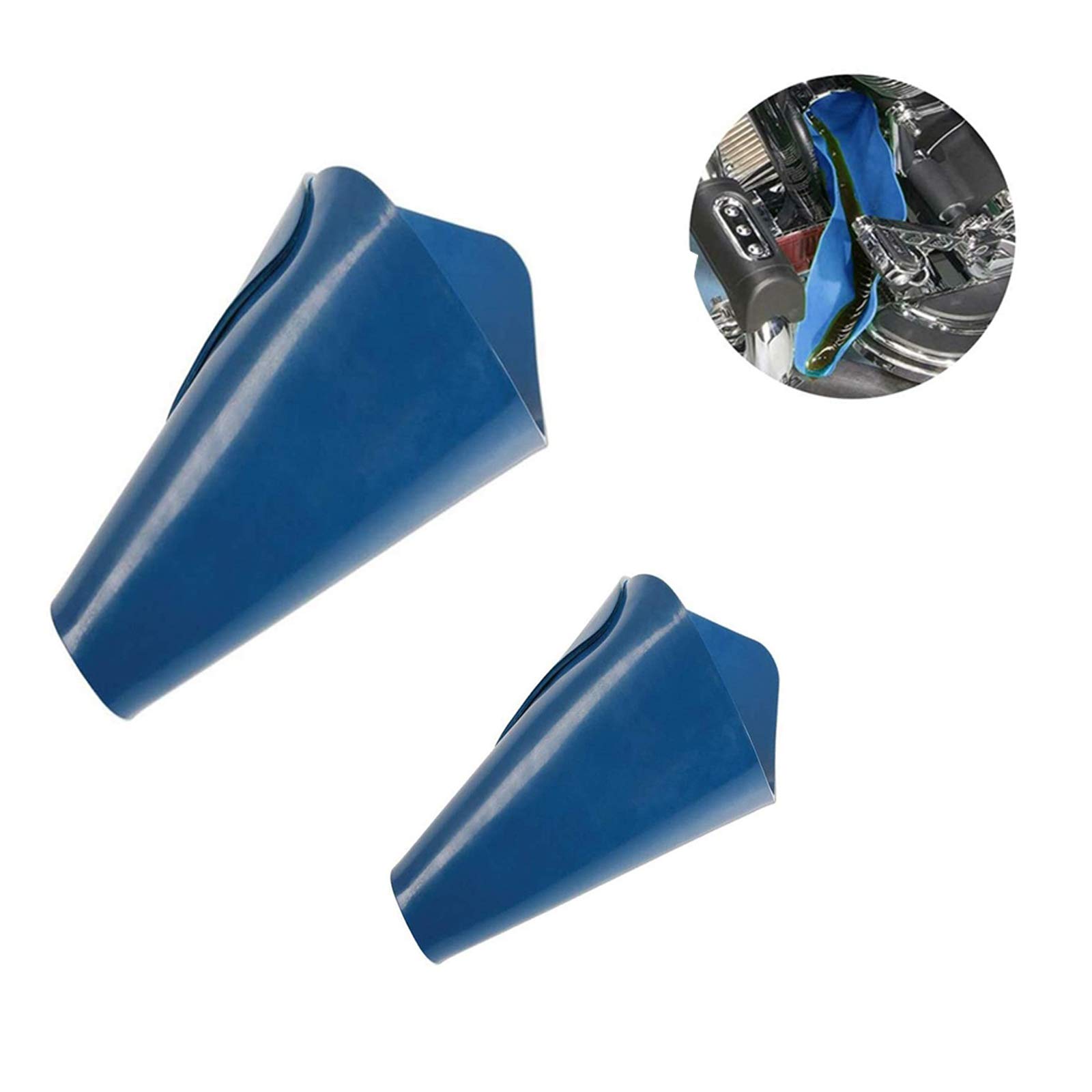 Buy ANLEM Flexible Draining Tool Oil Funnel,2 Pack Foldable Flexible ...
