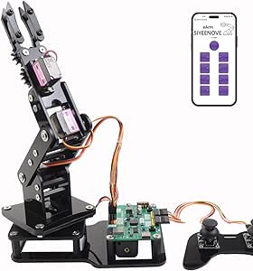 Amazon.com: SIYEENOVE Smart Robot Arm for Arduino & ESP32-C3 4DOF Programmable Robotic Arm ...