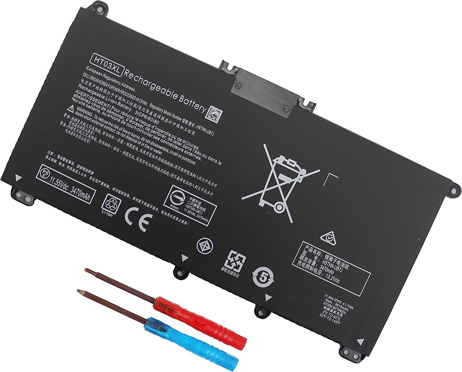 Amazon.com: HT03XL L11119-855 Laptop Battery for HP Pavilion 14-CE 14 ...
