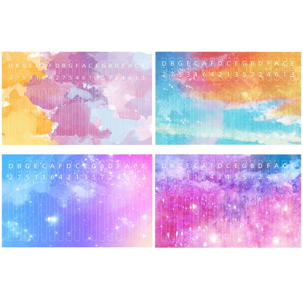 Snapklik.com : VICASKY 4pcs Kalimba Note Stickers Thumb Piano Note Sticker