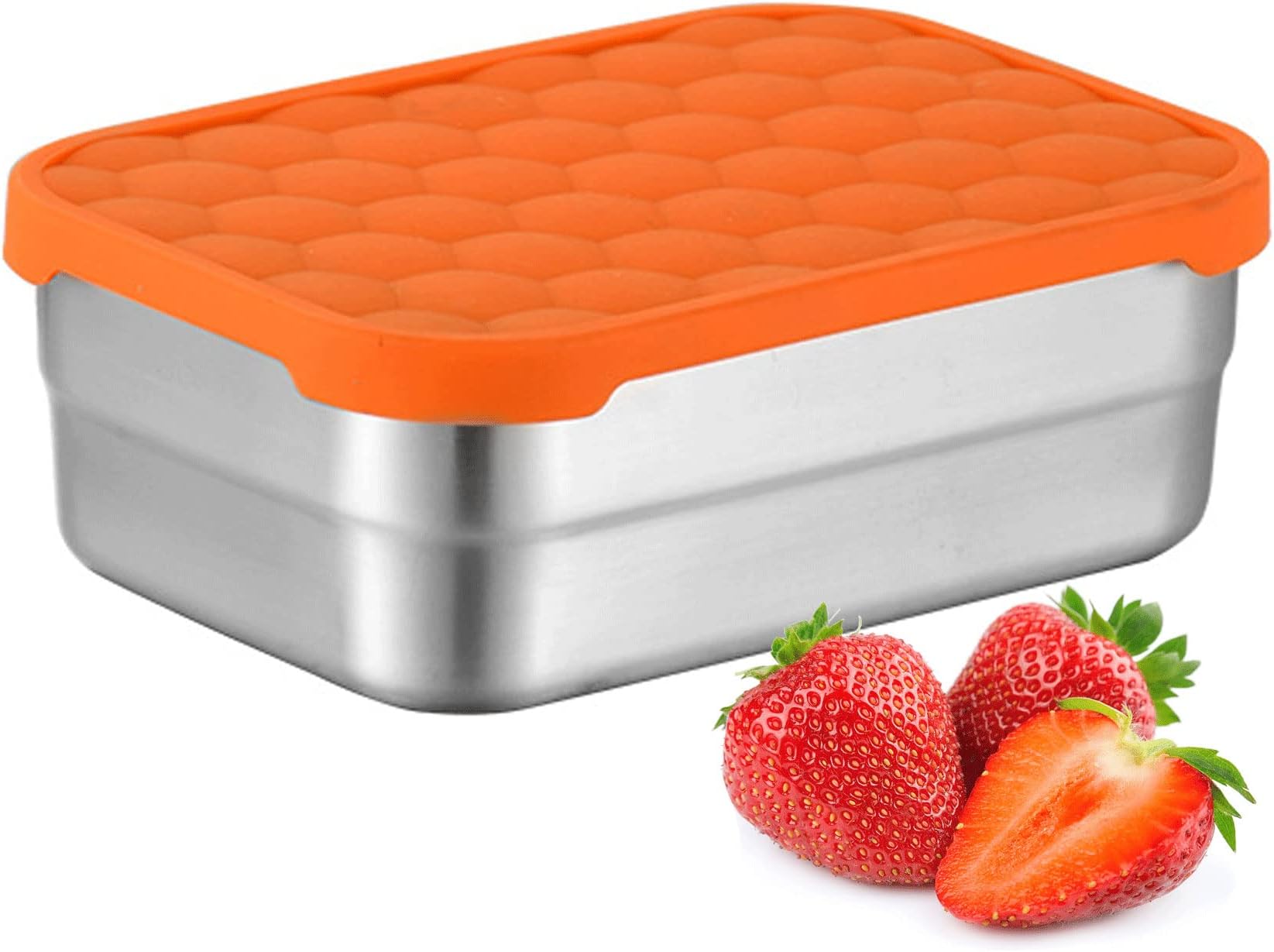 Amazon.com: Ceramoon 57 oz Stainless Steel Square Food Storage ...