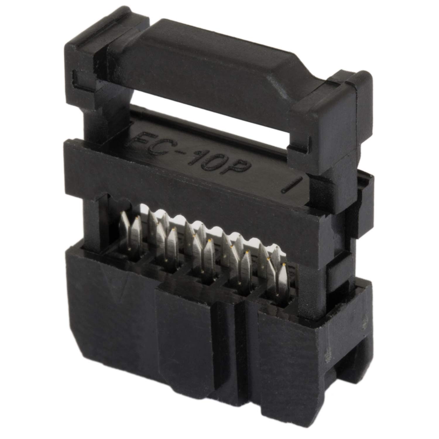 e4u FRC Connector Female 10 Pin 2.54mm Pitch Press Mount - 10 No's ...