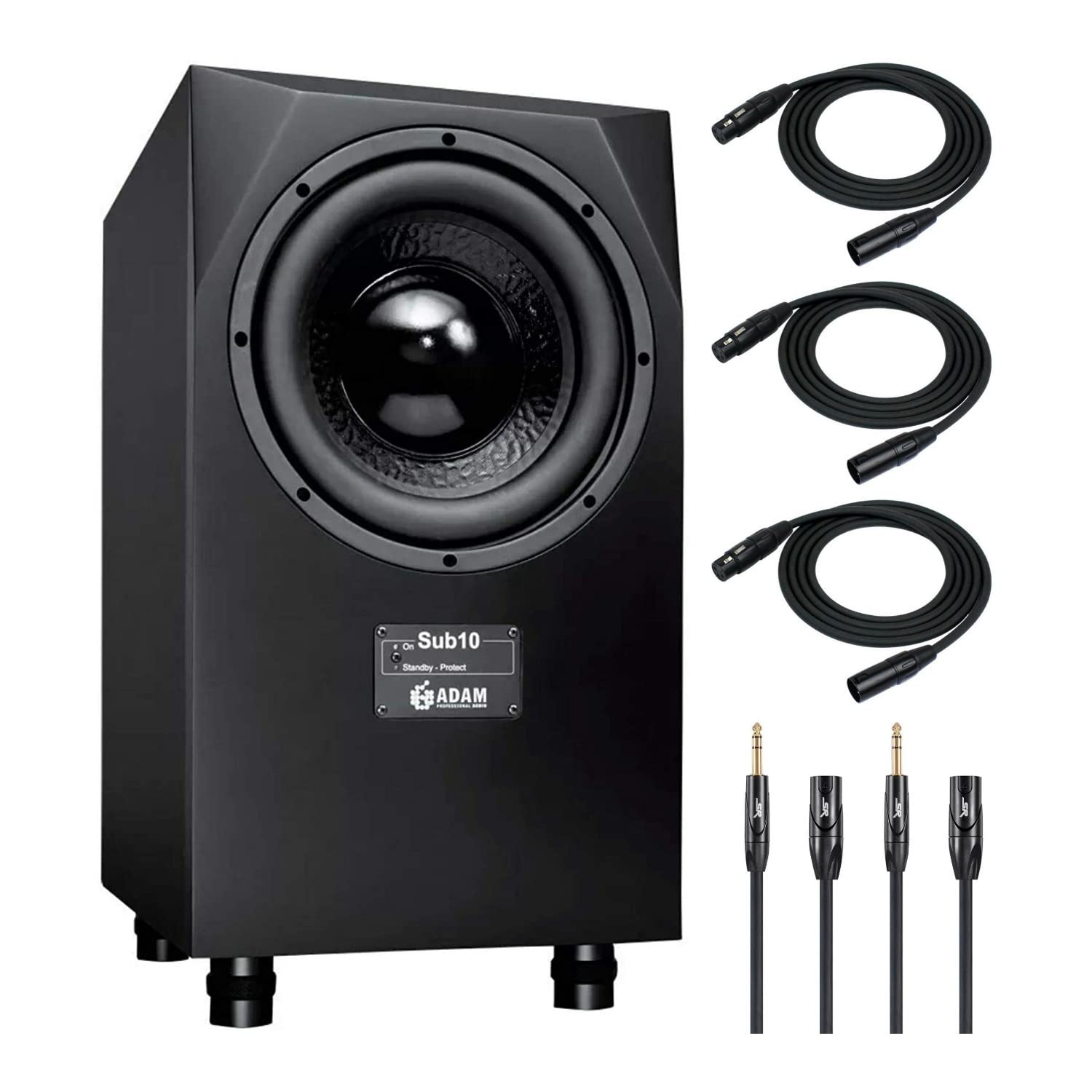 Adam Audiosub10 10 Inch Mk2 Powered Studio Subwoofer Bundle ...