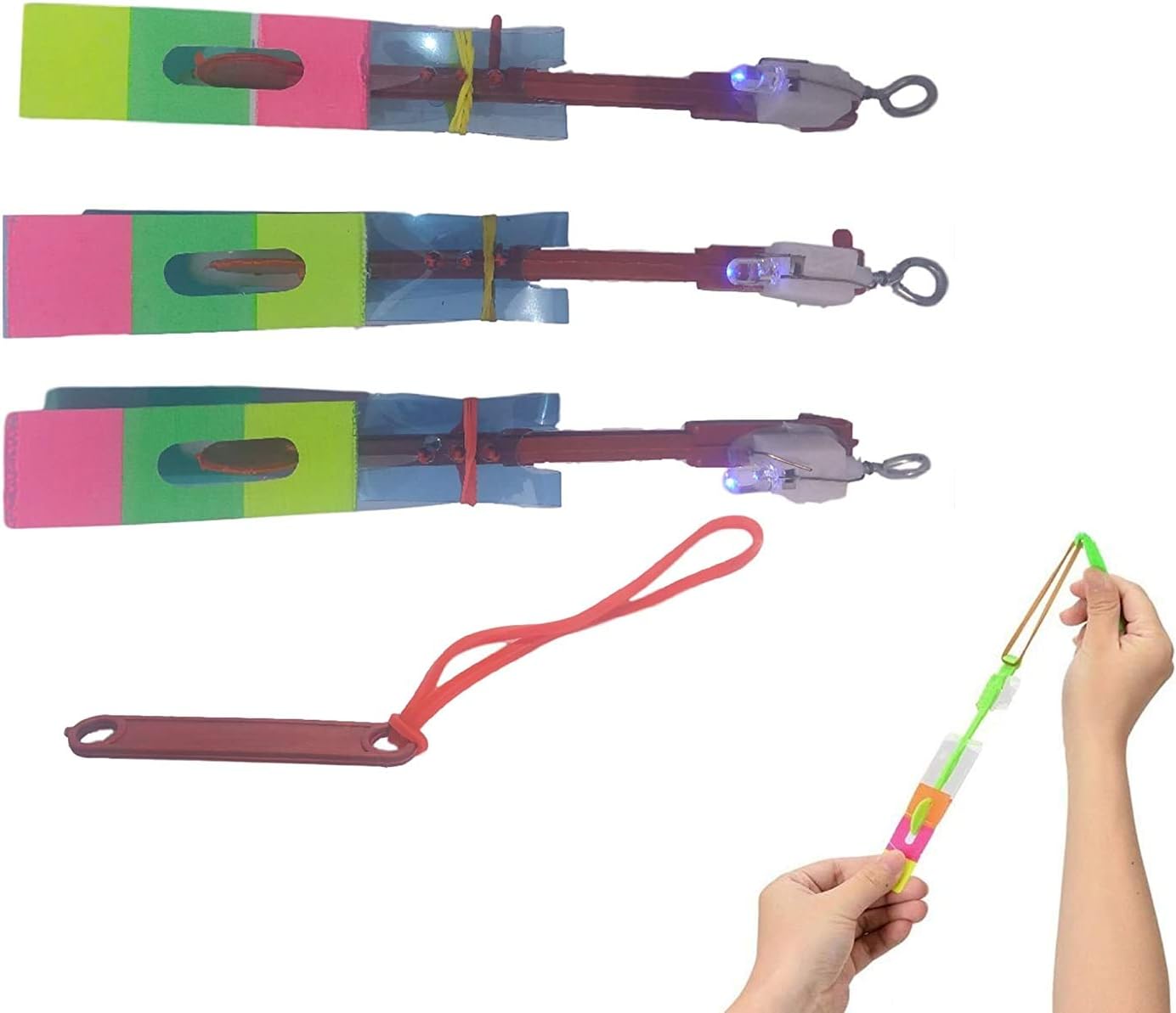 Buy simple days flying toy led sling shot arrow rocket copters ...