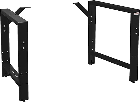 Workbench Table Frame 20" Depth - Black - 29" to 35" Height Adjustable ...