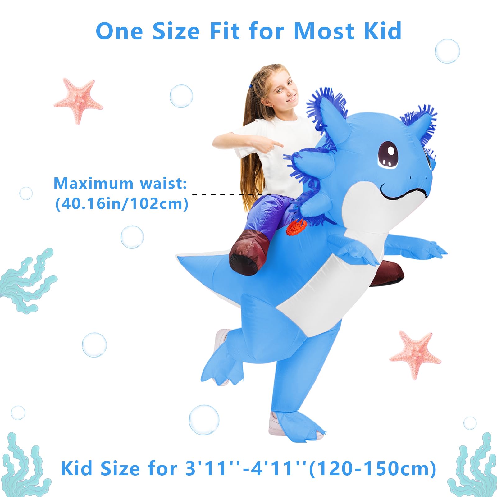 Snapklik.com : Inflatable Axolotl Costume For Kids Halloween Costumes ...
