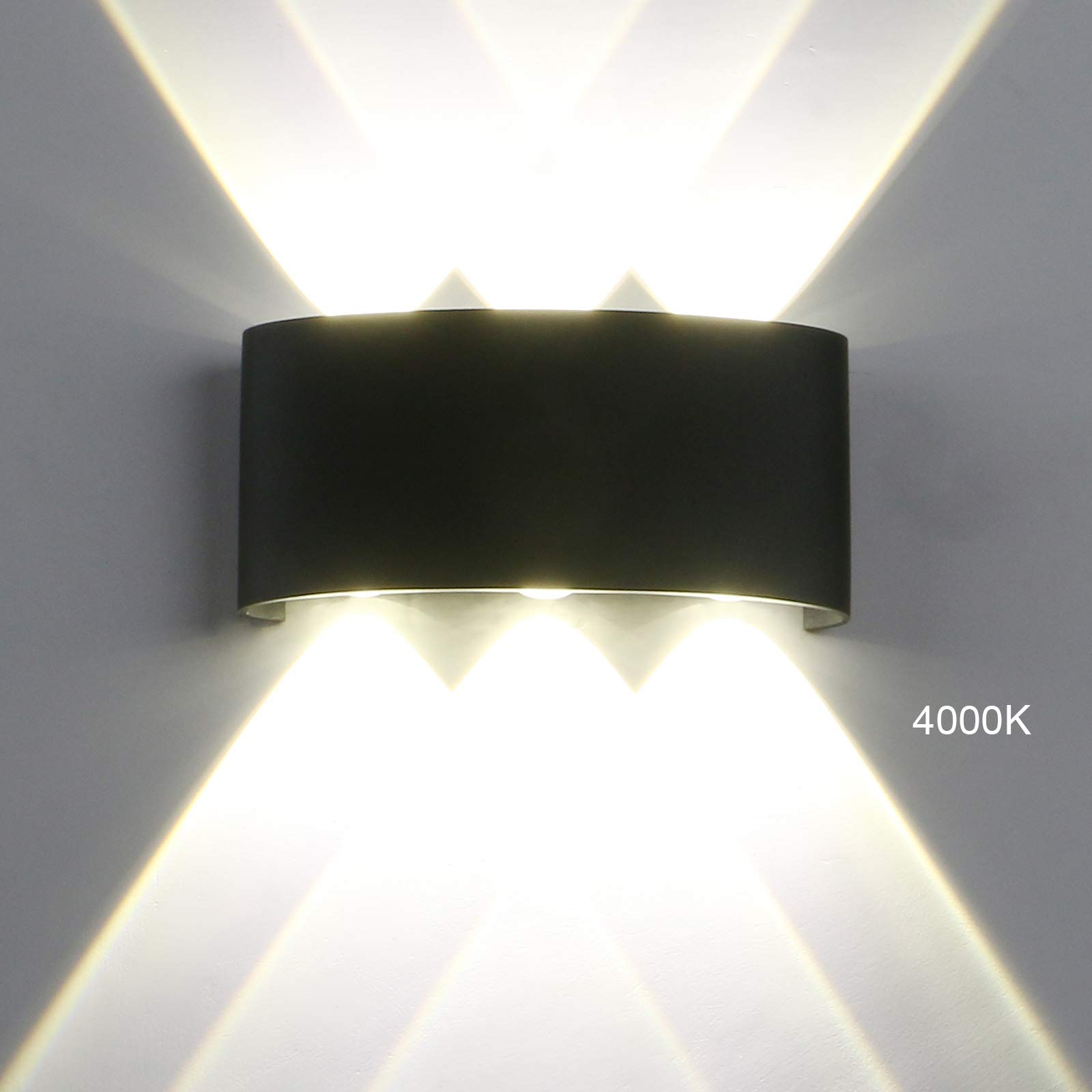 Buy Yosoan Modern LED IP65 Waterproof Exterior Wall Lamp with Backing ...