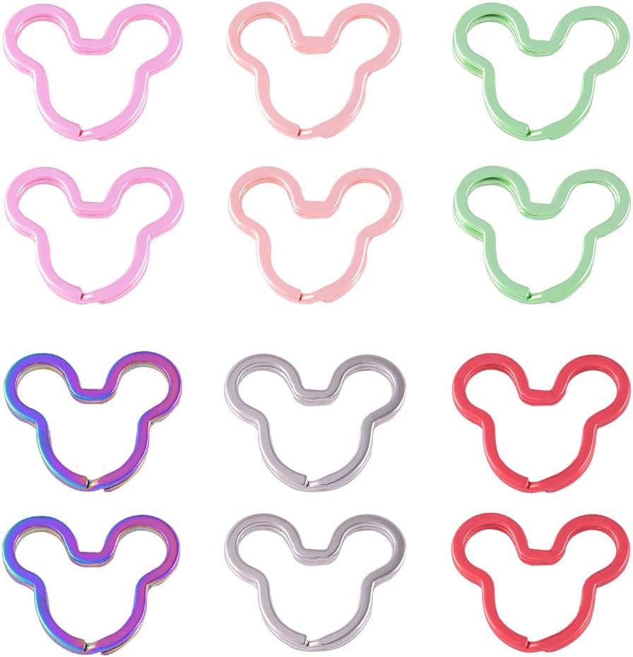 Amazon.com: 15 Pcs Mixed Color Small Mouse Zipper Keychain Pack ...