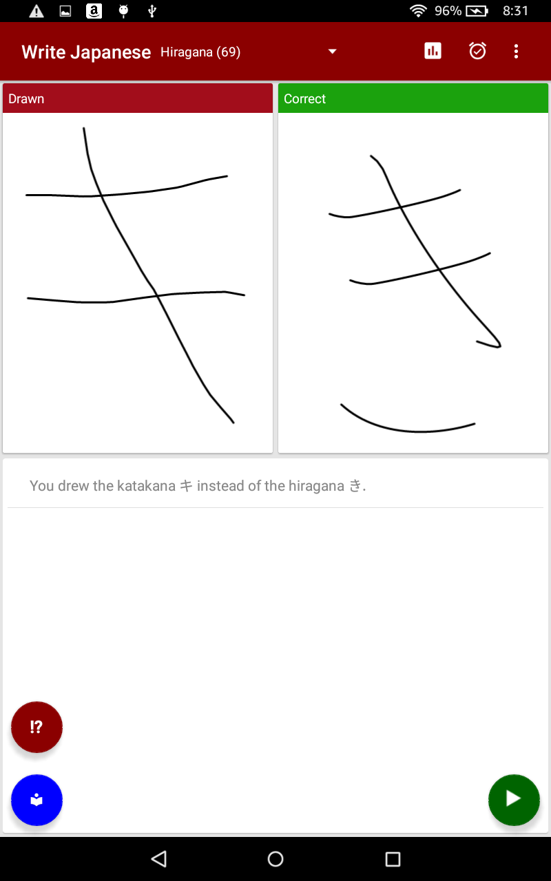 Write Japanese: Kanji, Hiragana, and Katakana - App on Amazon Appstore