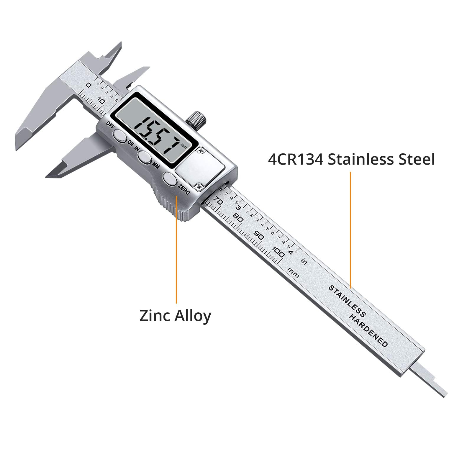 Snapklik.com : Digital Vernier Caliper 100mm/4inch Stainless Steel ...