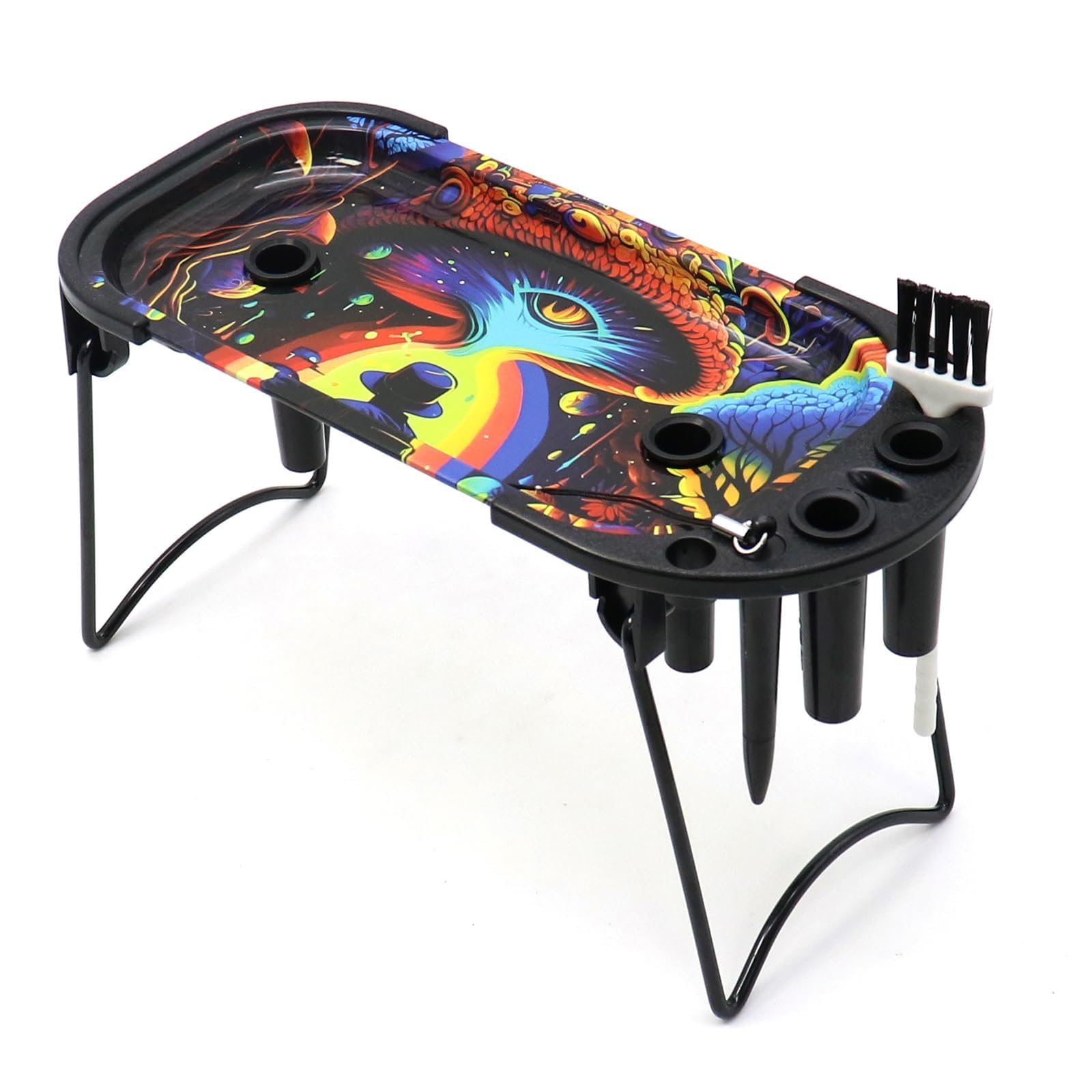 Amazon.com: Small Metal Serving Trays with Bracket, Can Be Foldable ...