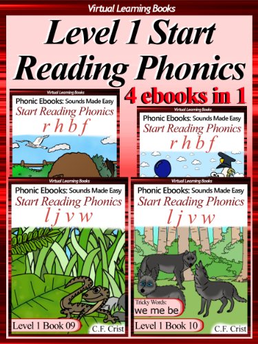 Level 1 Start Reading Phonics Books 07-10 (4 ebooks in 1) Collection ...