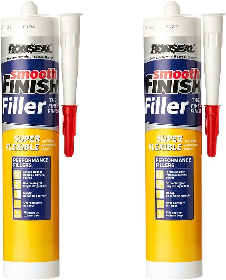 Ronseal 36560 Smooth Finish Super Flexible Filler Cartidge 300 ml (Pack ...
