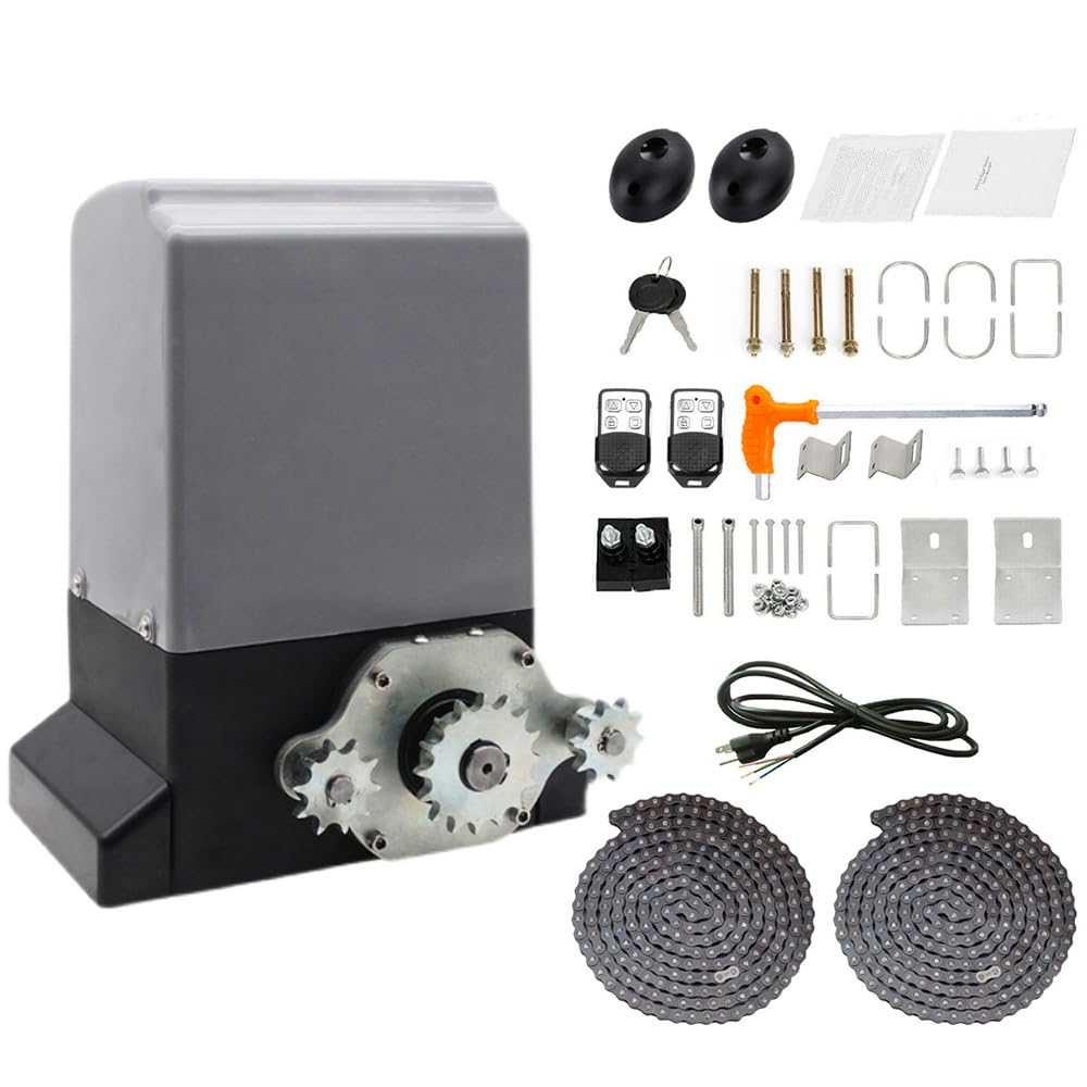 Amazon.com: Automatic Sliding Gate Opener 2700LBS with 2 Remote ...