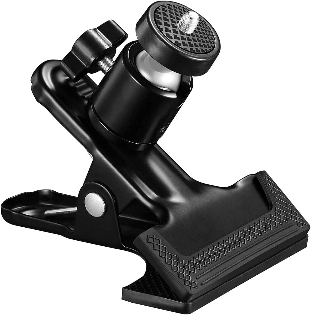 Buy CEUTA Heavy Duty Tripod Camera Clip Clamp Mount, 360 Degree Swivel ...