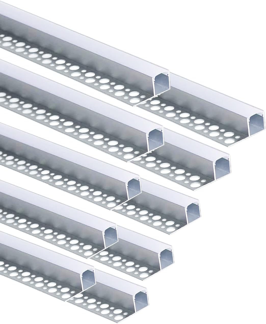 Amazon.com: Besseto Plaster-in LED Channel 4 Pack 6.6FT/2 Meter Drywall ...