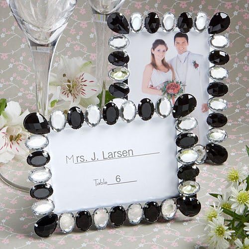 Amazon.com - Bling Collection Photo Frame/Card Holder with Black and ...