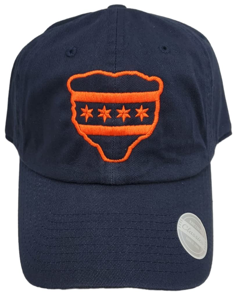 Chicago Flag Bear Slouch Hat Dad Cap Navy Blue at Amazon Men’s Clothing ...