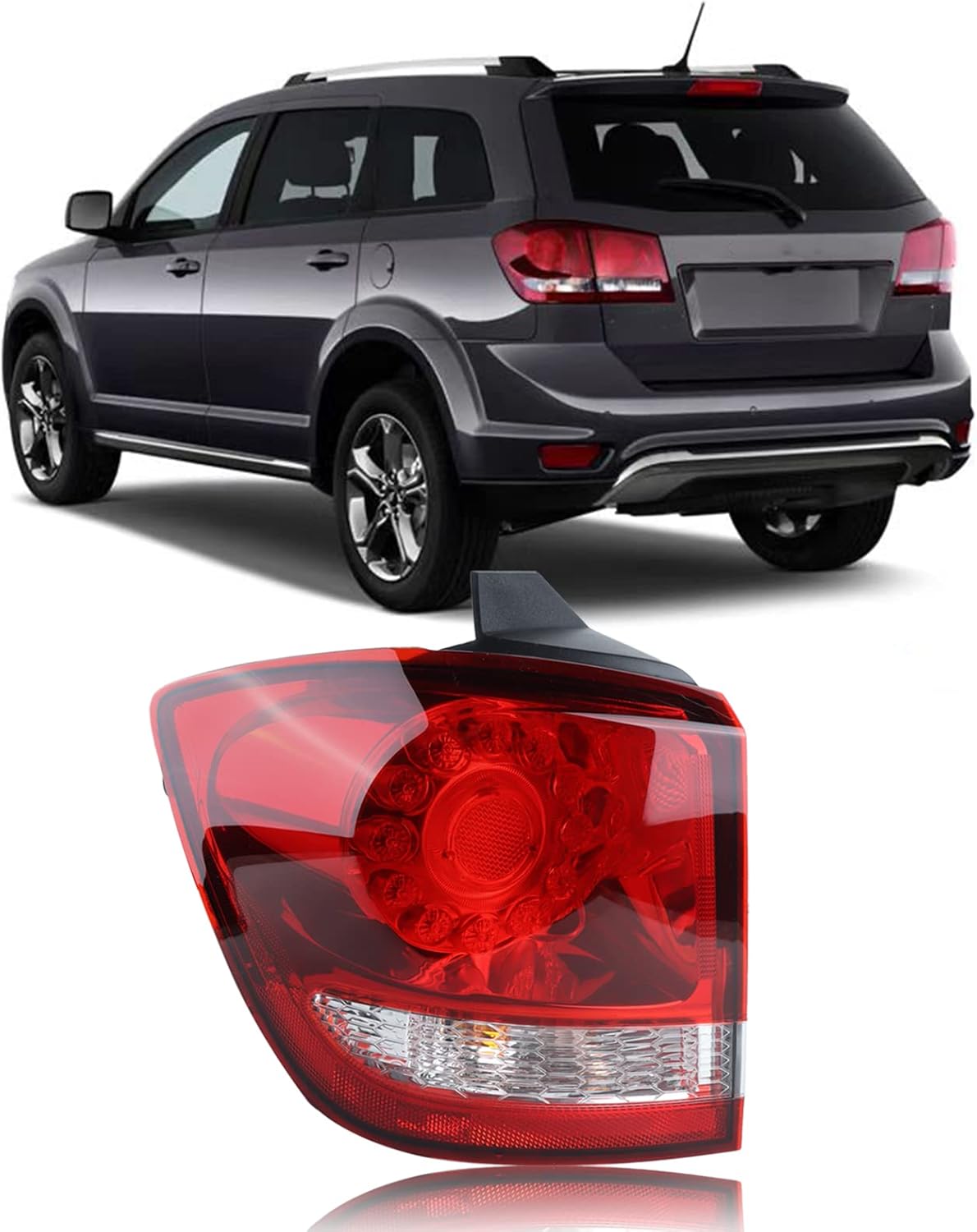 Duolctrams Brake Tail Light Rear Lamp Assembly Left Driver Side ...