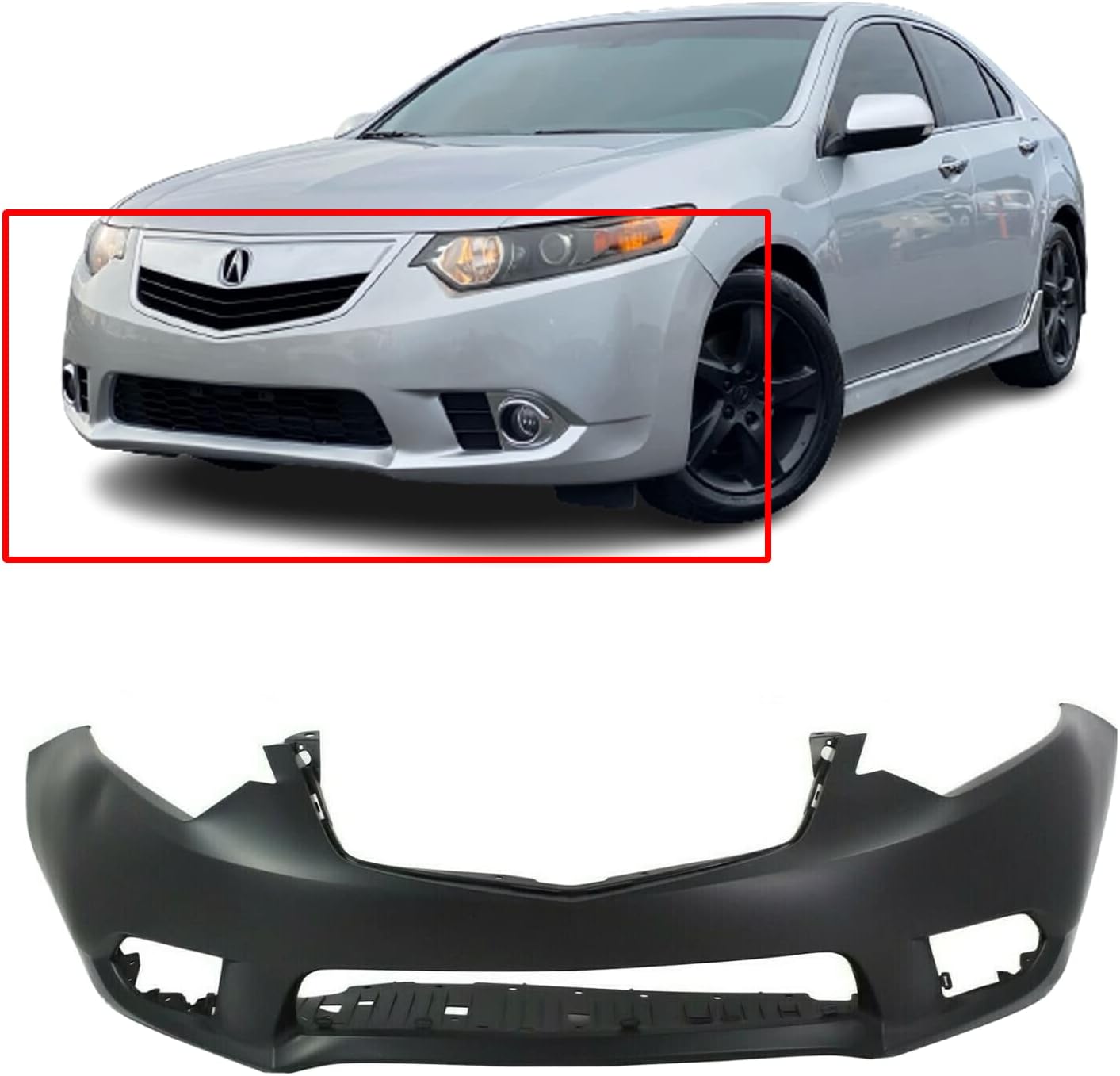 Amazon.com: FitParts Compatible With Front Bumper Cover 2011 2012 2013 ...