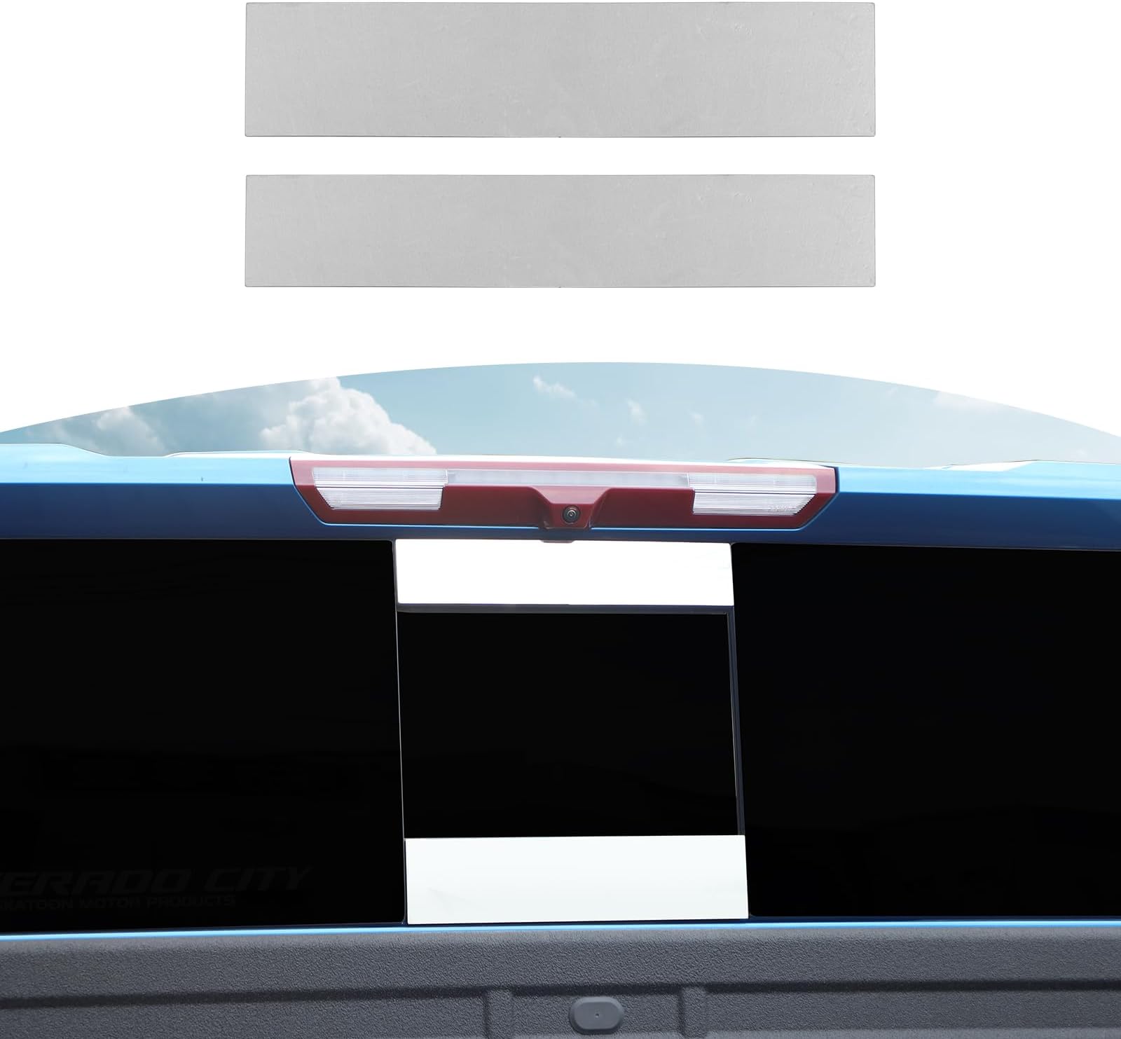 Amazon.com: RT-TCZ for Silverado Rear Window Decal Trim for Chevy ...