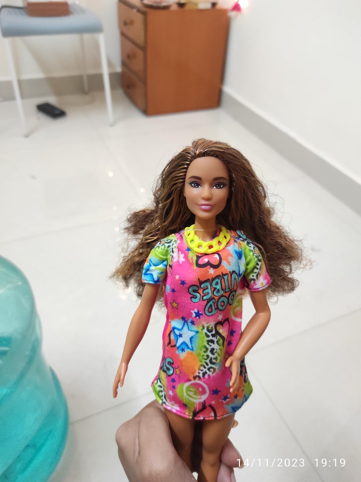Barbie® Doll, Kids Toys, Curly Brown Hair, Fashionistas™, Athletic Body ...