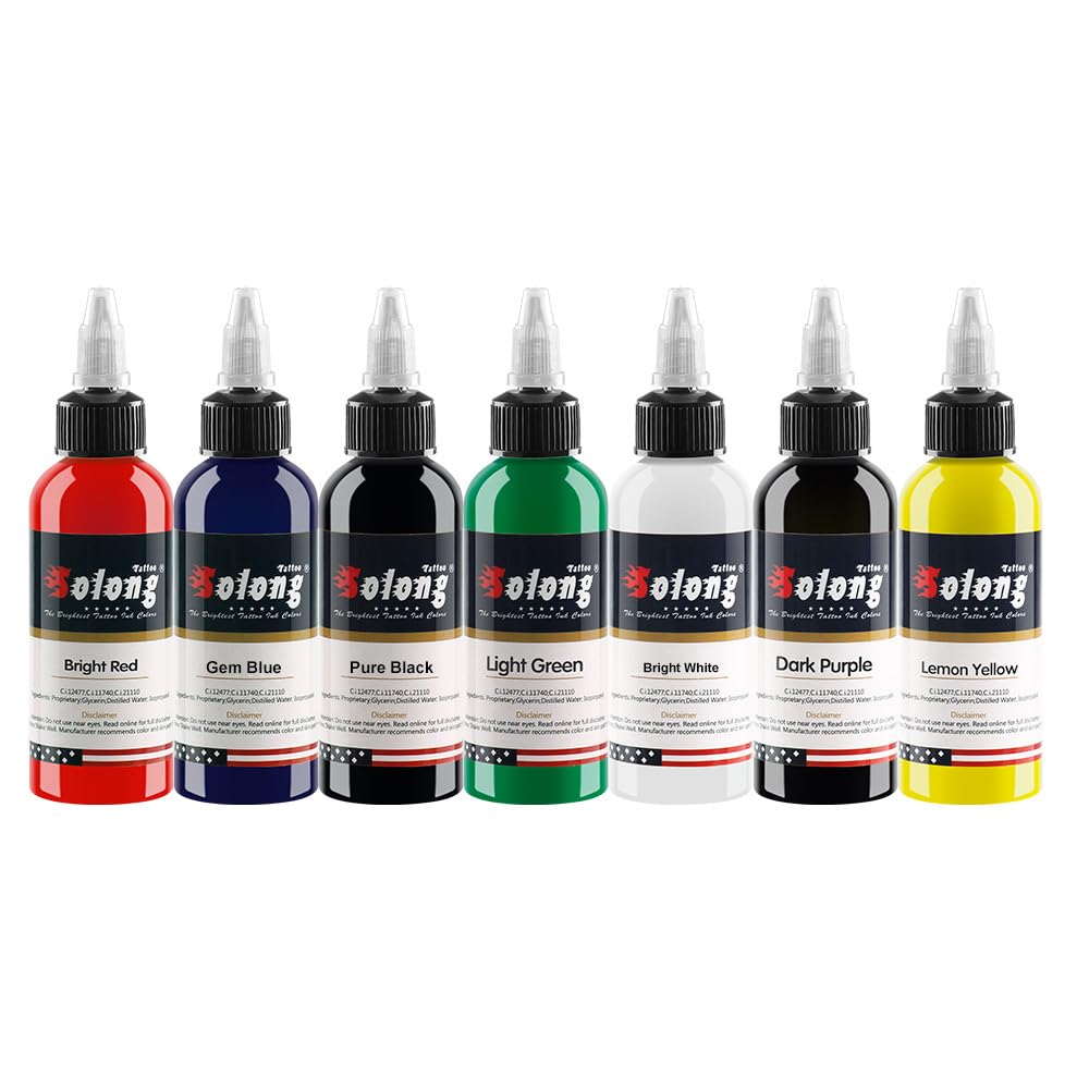 Amazon.com: Tattoo Ink Color Set,Solong Tattoo Ink Set Easy to Mix ...