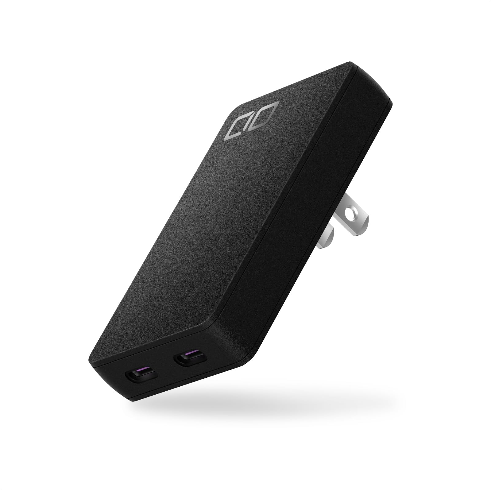 Amazon | CIO NovaPort SLIM 45W 充電器 USB-C PD 薄型 2ポート 13mm GaN 高出力 小型 急速充電器 タイプc Type-C 同時充電 ...