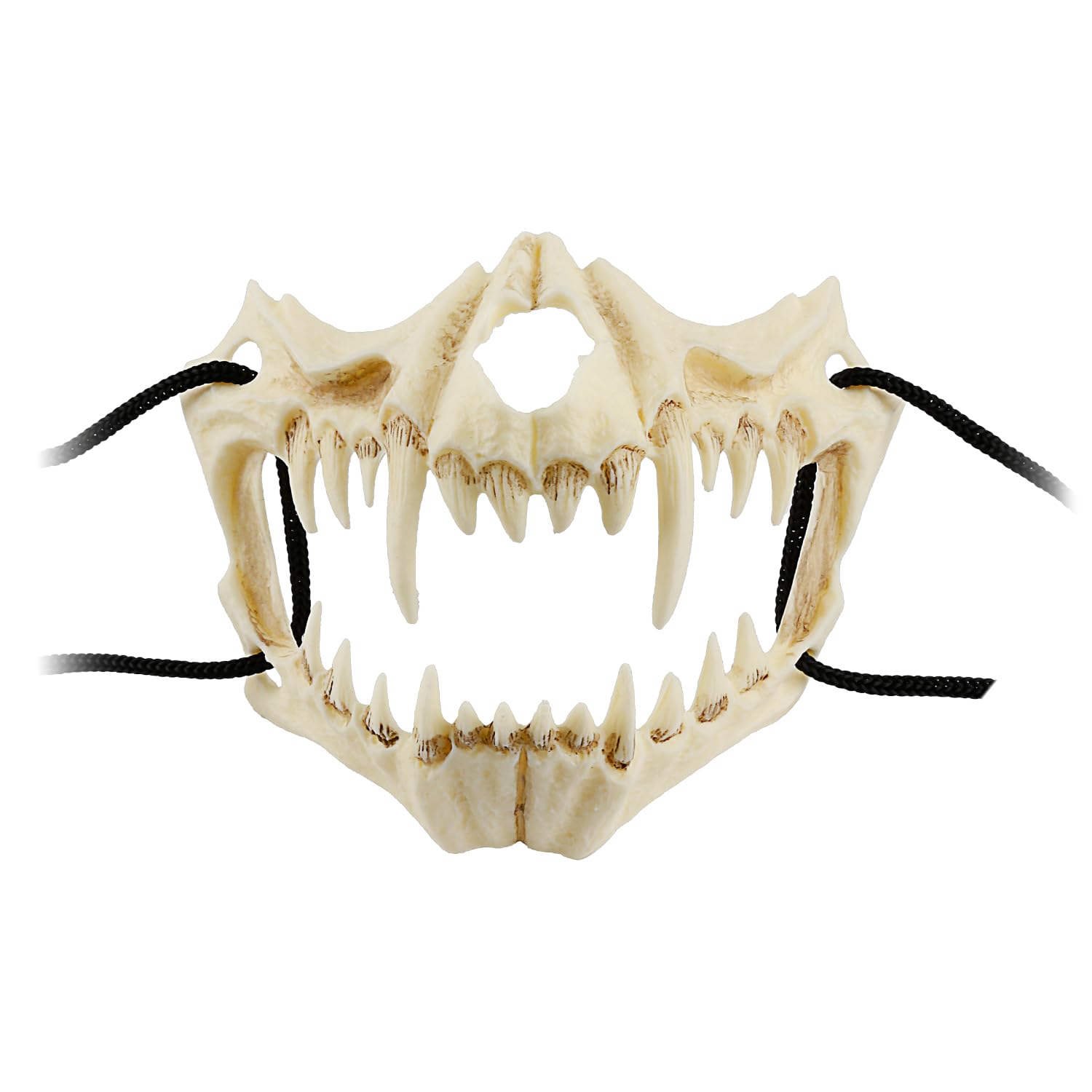 Tabanzhe Halloween Tiger Skull Mask,Japanese 3D Skeleton Half Face ...