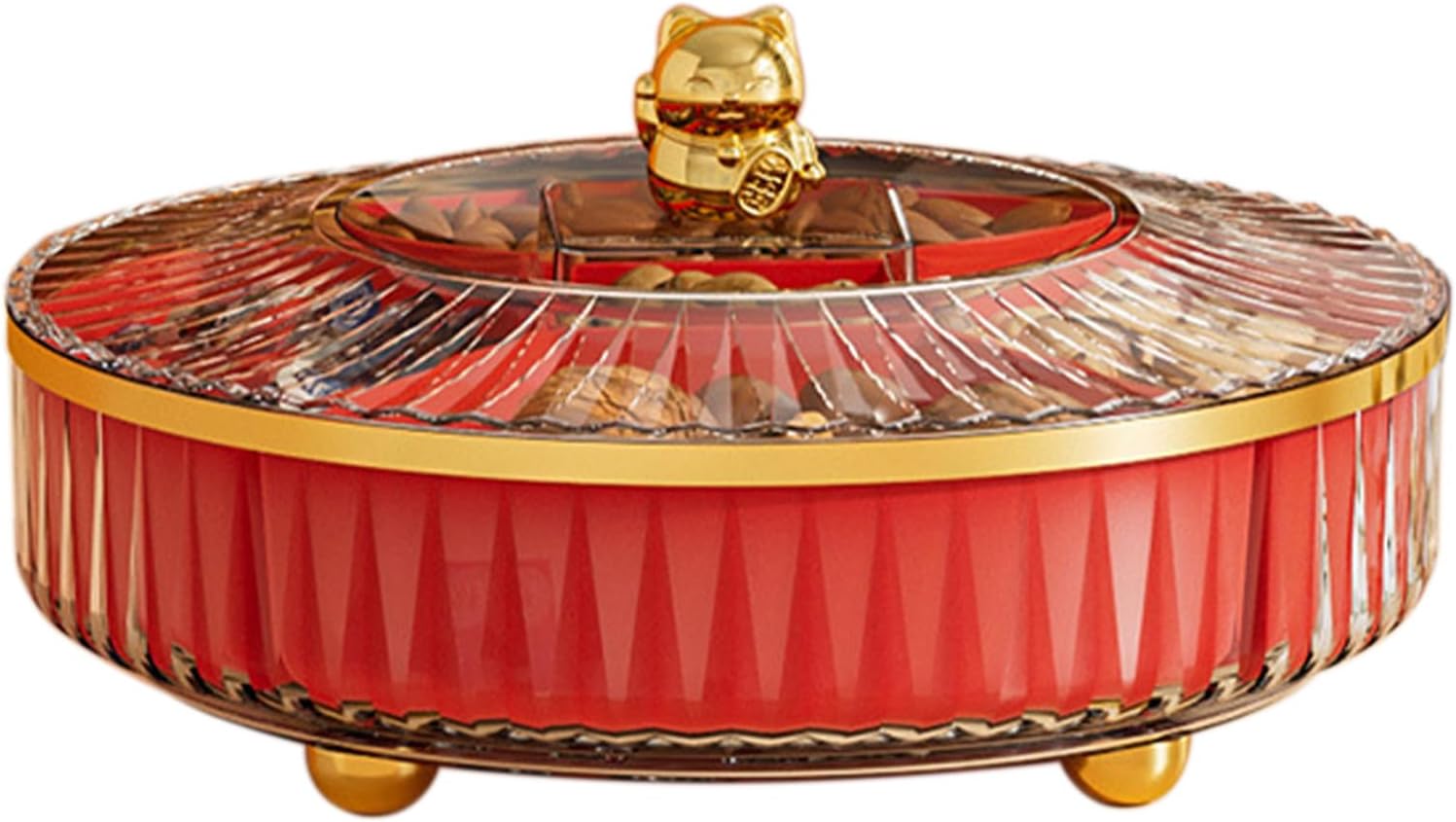 Amazon.co.jp: Rotating Serving Tray, Rotating Round Appetizer Platter ...