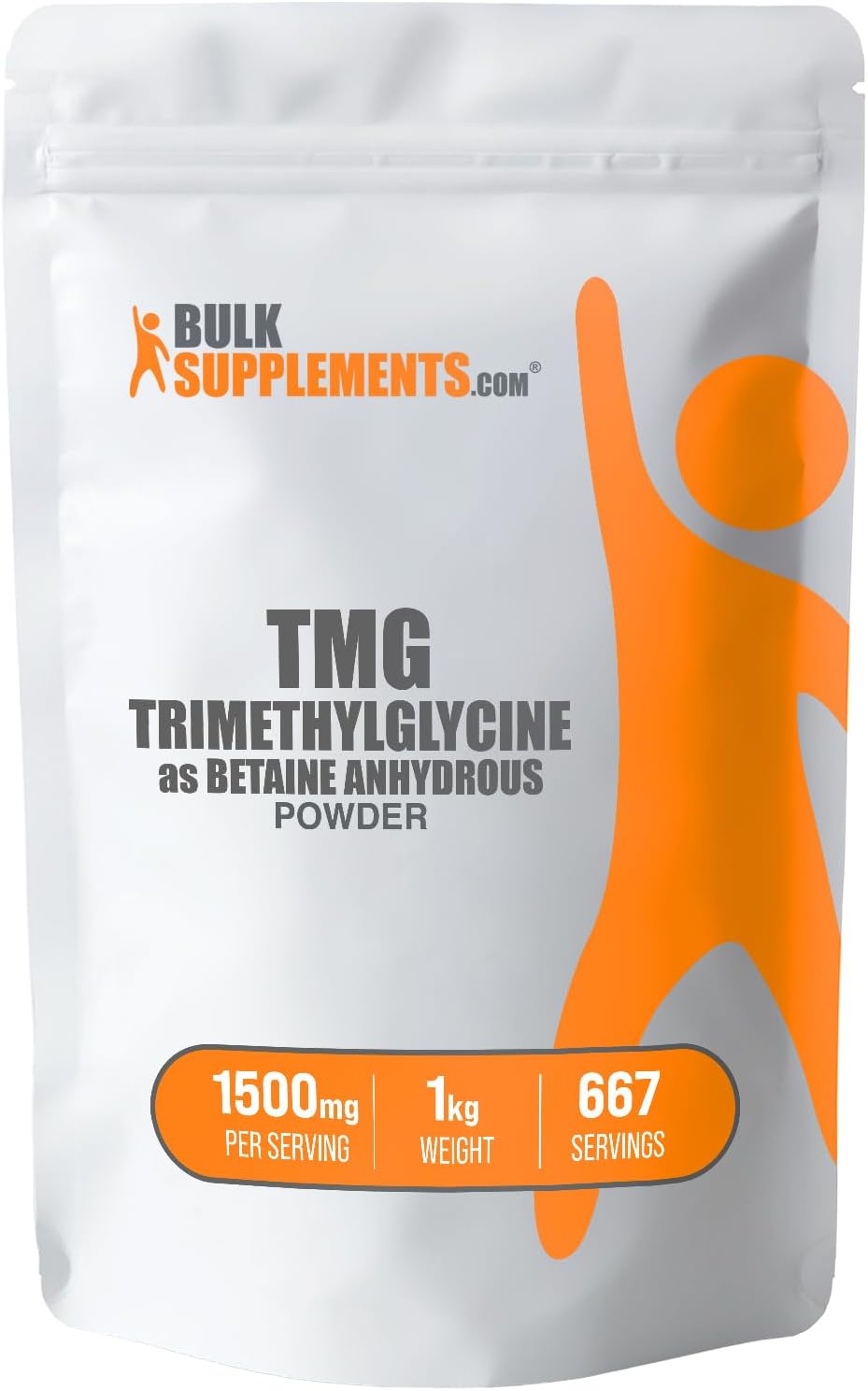 BulkSupplements.com TMG Powder - Trimethylglycine as Betaine Anhydrous ...