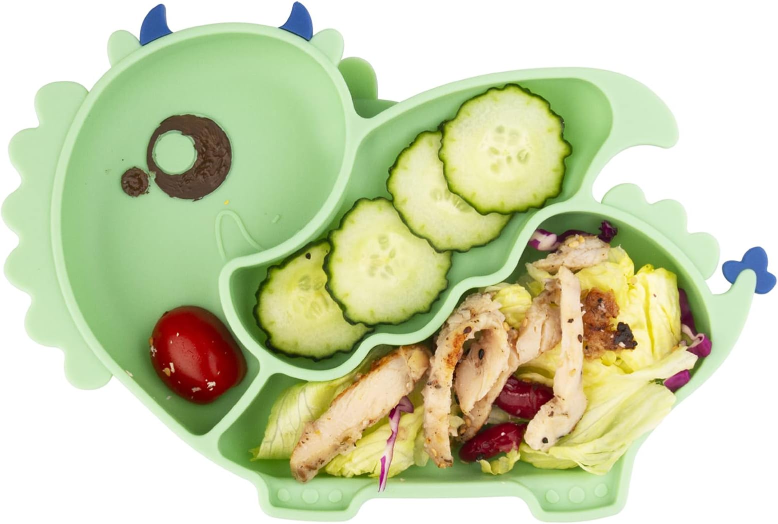 Amazon.com: Dinosaur Feeding Plates |Dinosaur Feeding Set of 2 | 100% ...