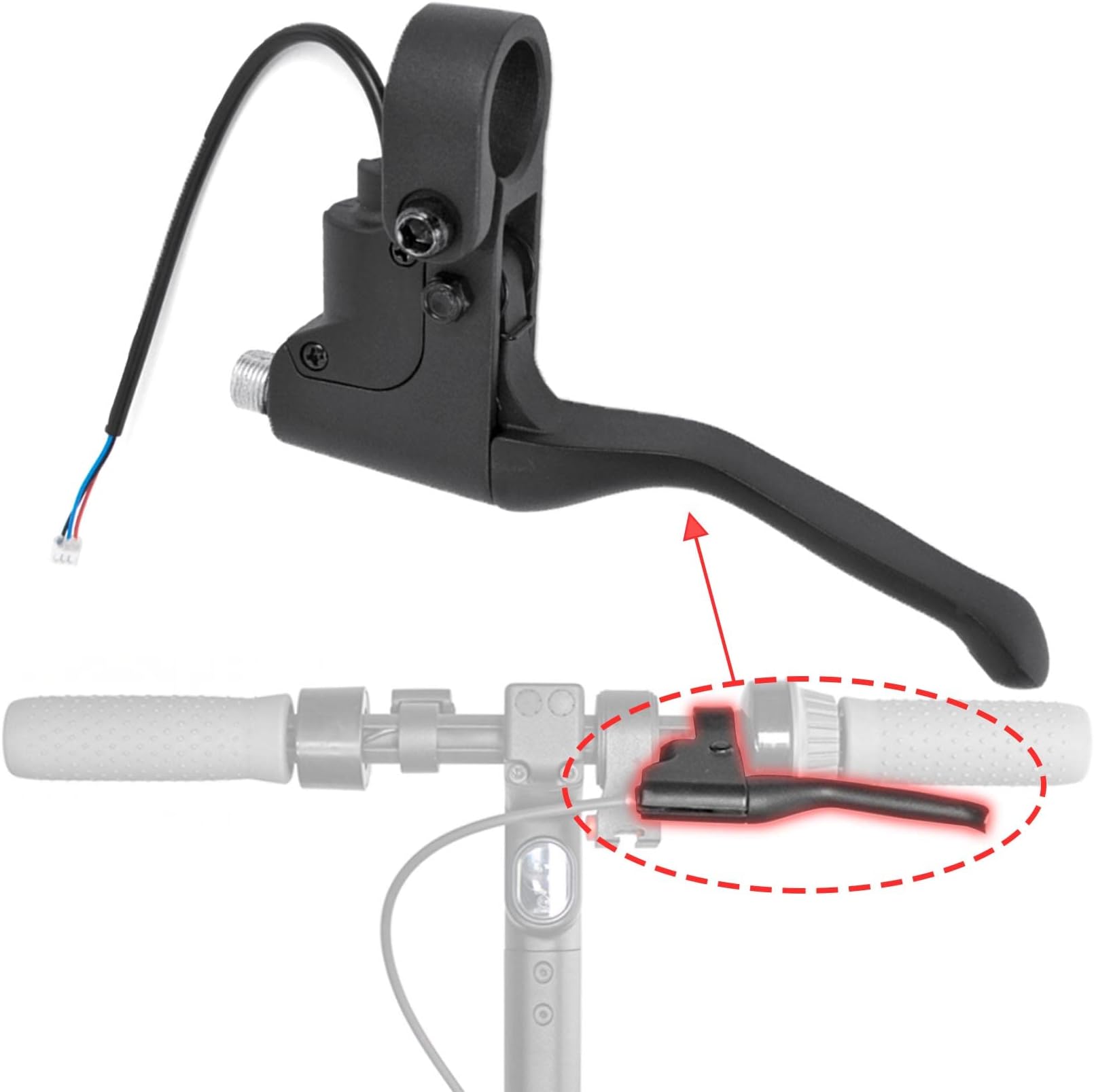 Amazon.com : Scooter Brake Handle, Aluminum Alloy Handlebar Brakes ...