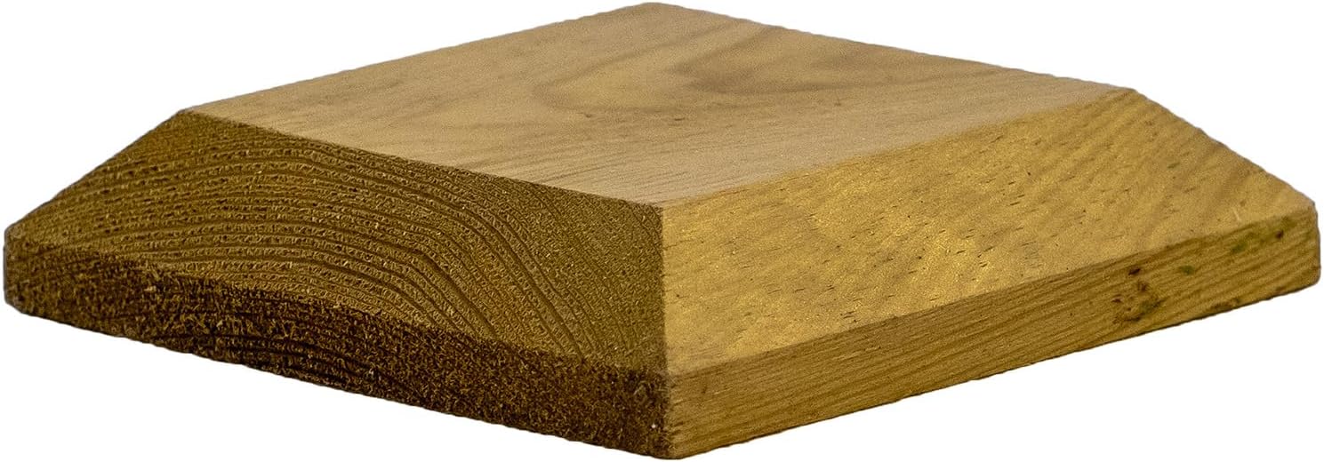 Timber Wooden Fence Post Cap & Ball Finial 100x100mm – Fits 3x3" Square ...