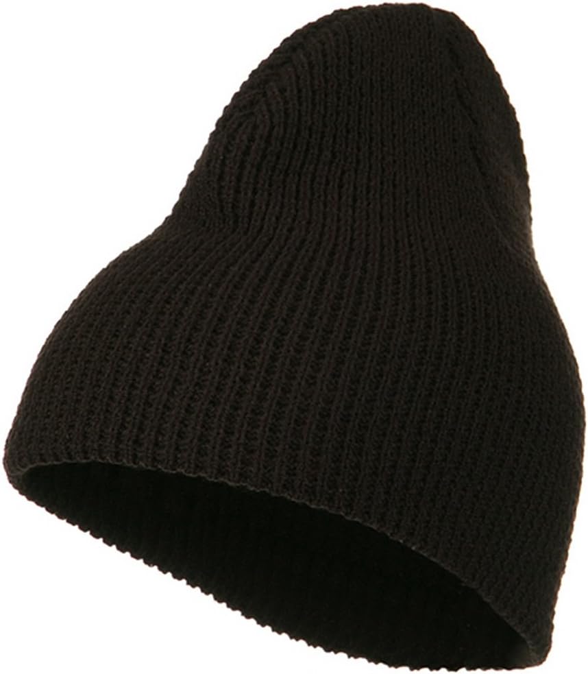 Artex Big Stretch Waffle Stitch Short Beanie - Brown at Amazon Women’s ...