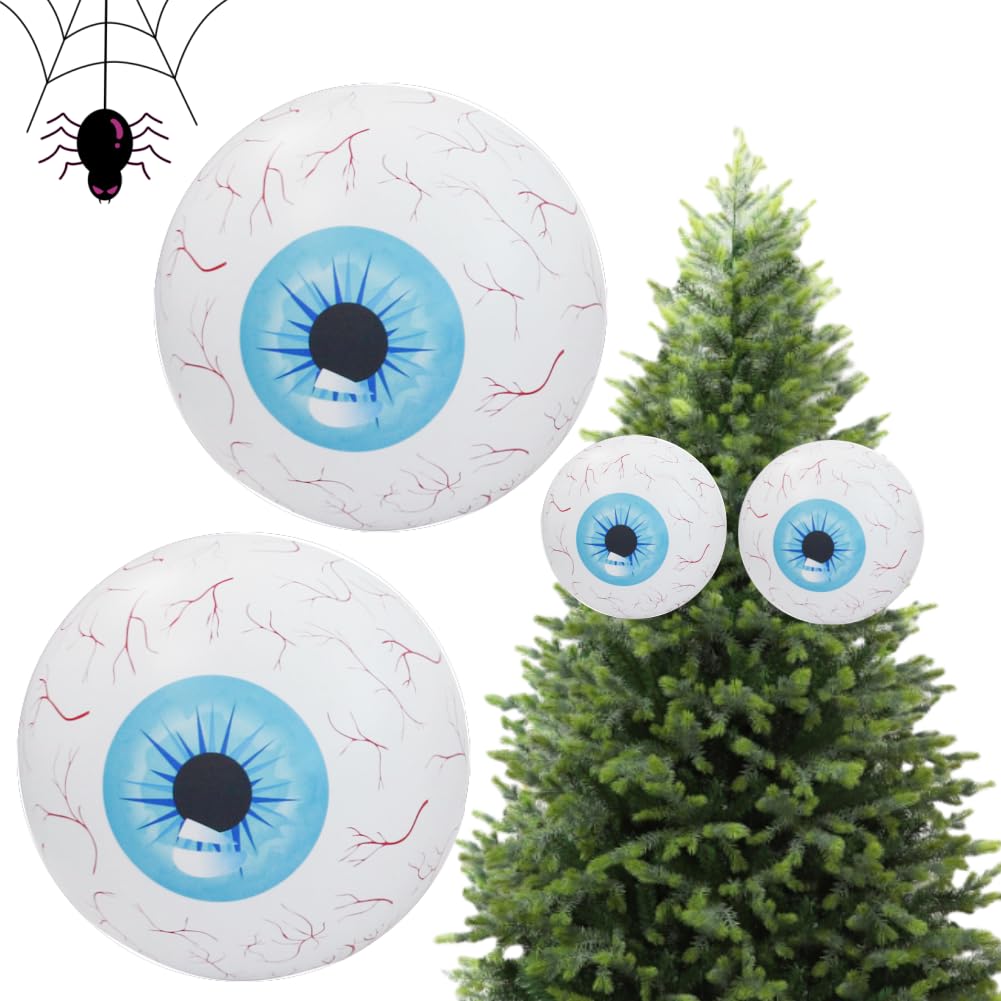 Amazon.com: 2PCS Giant Inflatable Eye Balls 24IN Halloween Decorations ...
