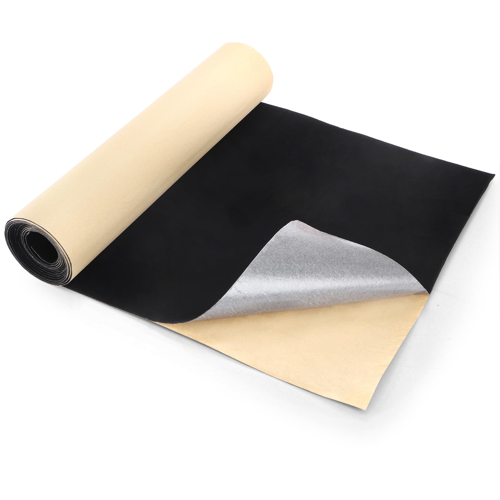 Amazon.com: Acshio Self Adhesive Felt Fabric, 130''L x 17''W Soft Black ...