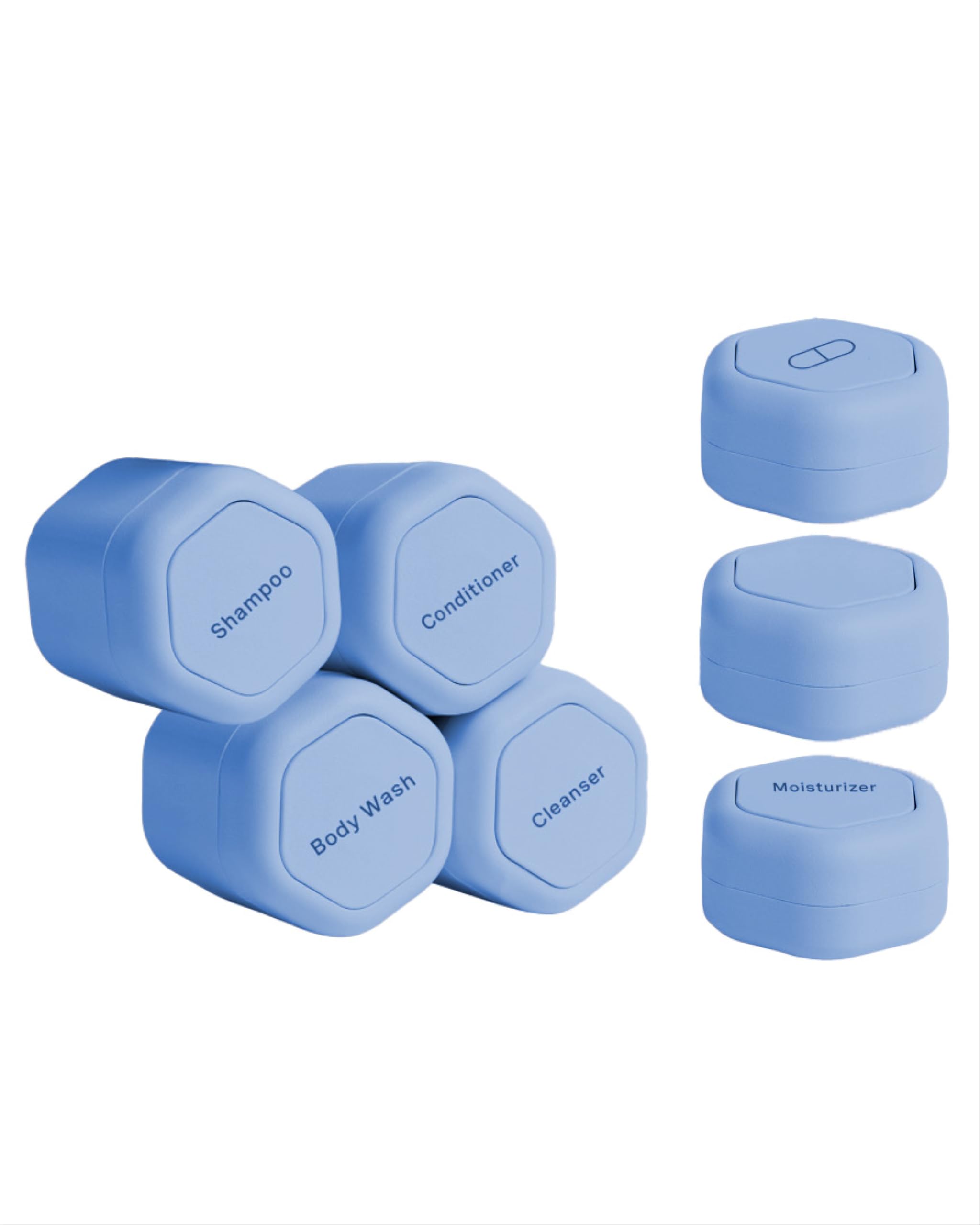 Amazon.com: Cadence Travel Containers - Daily Routine Capsule Set ...