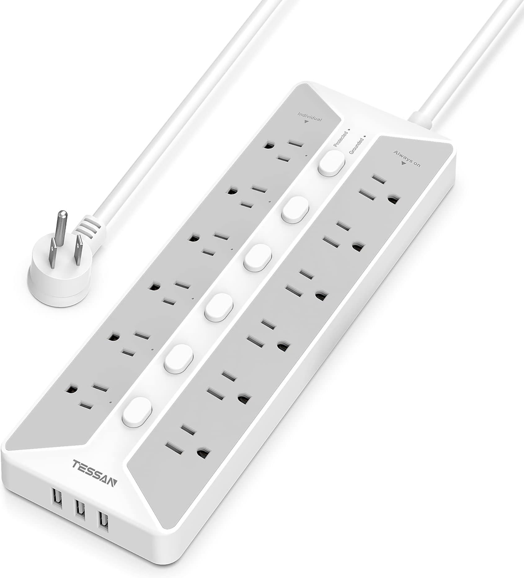 Amazon.com: Tripp Lite TLP76MSG 7 Outlet (6 Individually Controlled ...