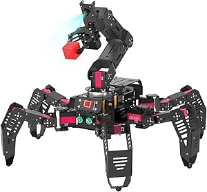 Programmable Toys SpiderPi Pro Hexapod Robot with AI Robotic Arm ...