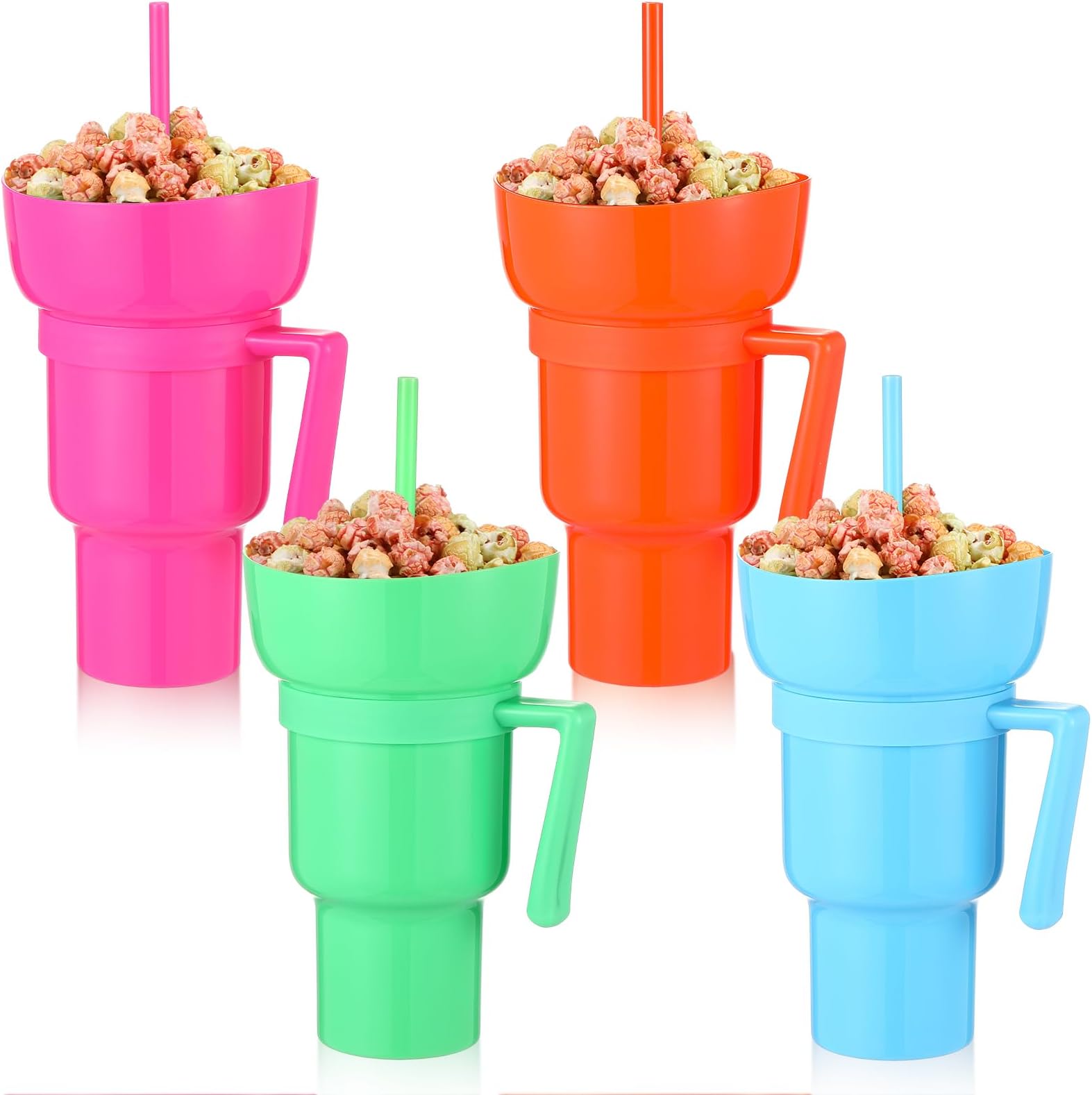 Amazon.com: Casarak Snack and Drink Cup, 10 Sets Disposable Plastic Cup ...