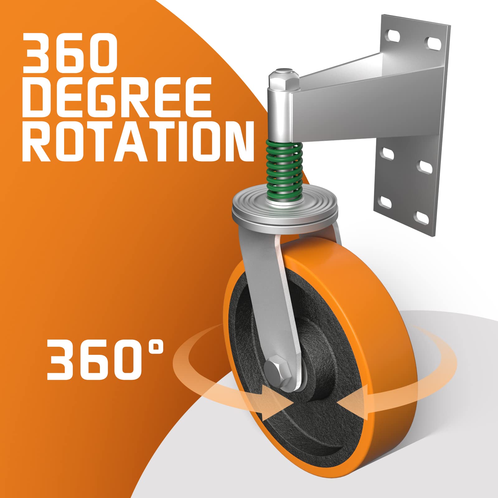 Snapklik.com : Uscaster Gate Wheel 6inch Fence Gate Wheel For Metal ...