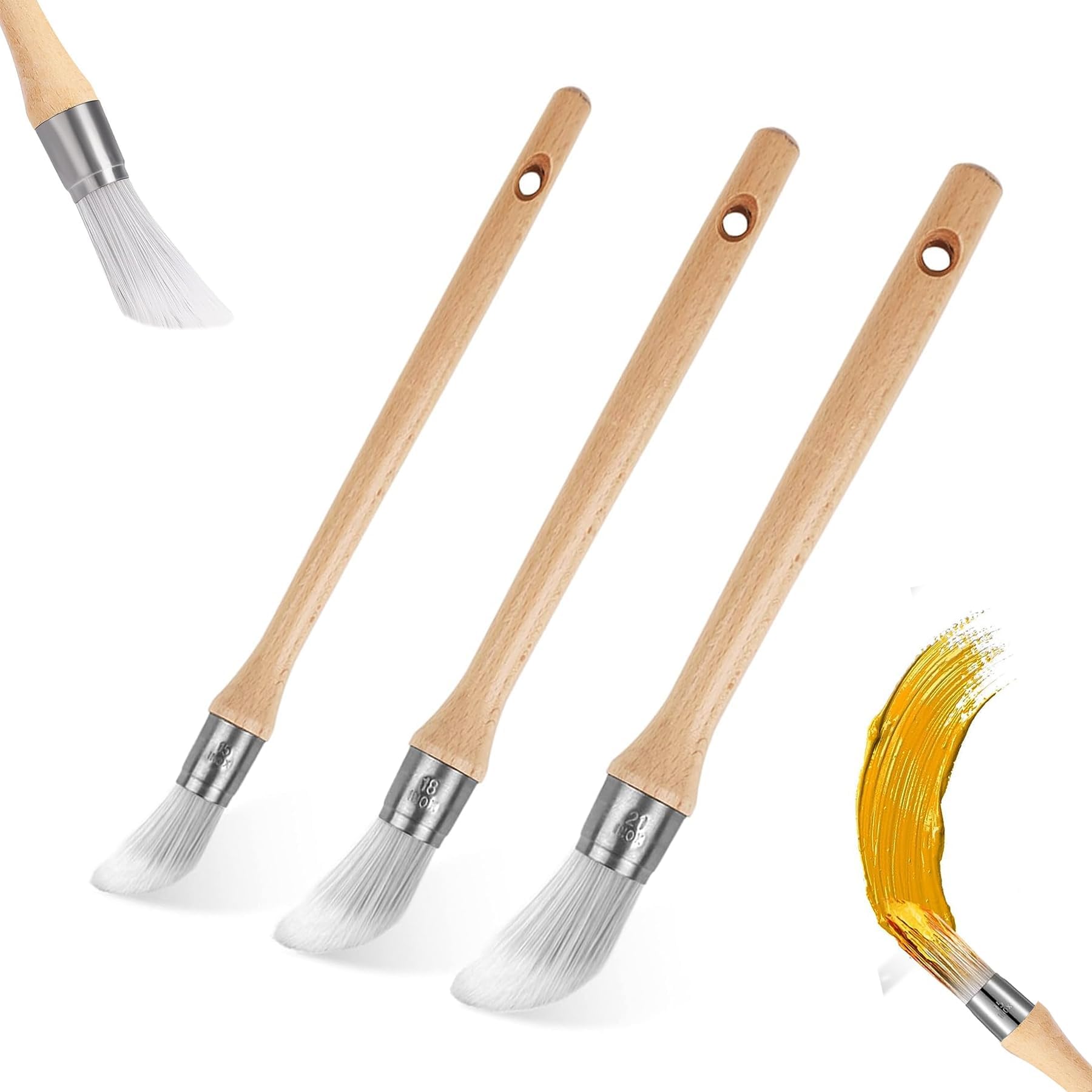 Amazon.com: Paint Brush, 0.6 Inch, 0.7 Inch, 0.85 Inch, Trim Paint ...