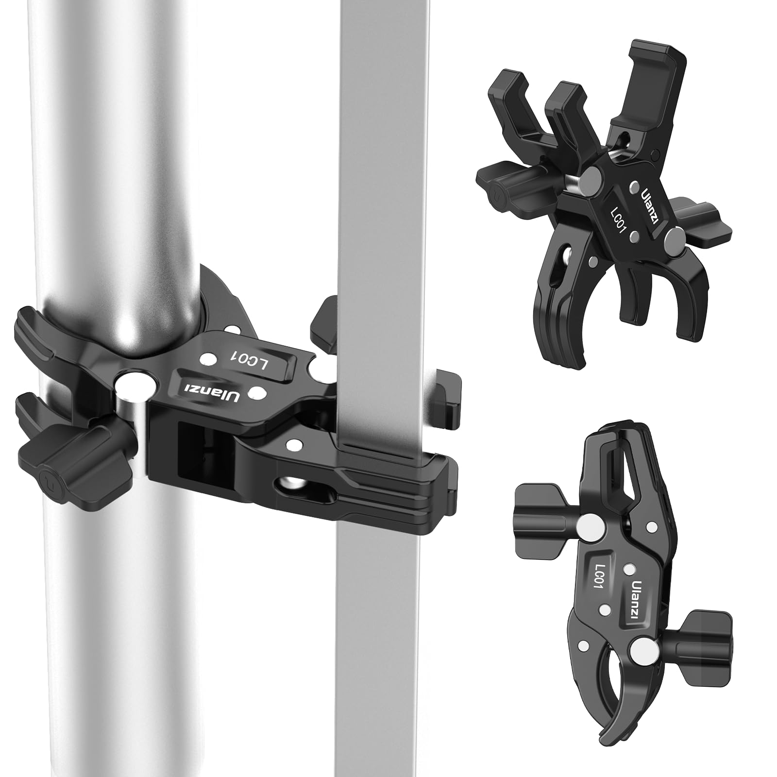 Amazon.com: ULANZI Super Clamp Mount for Light Stand Double Camera ...